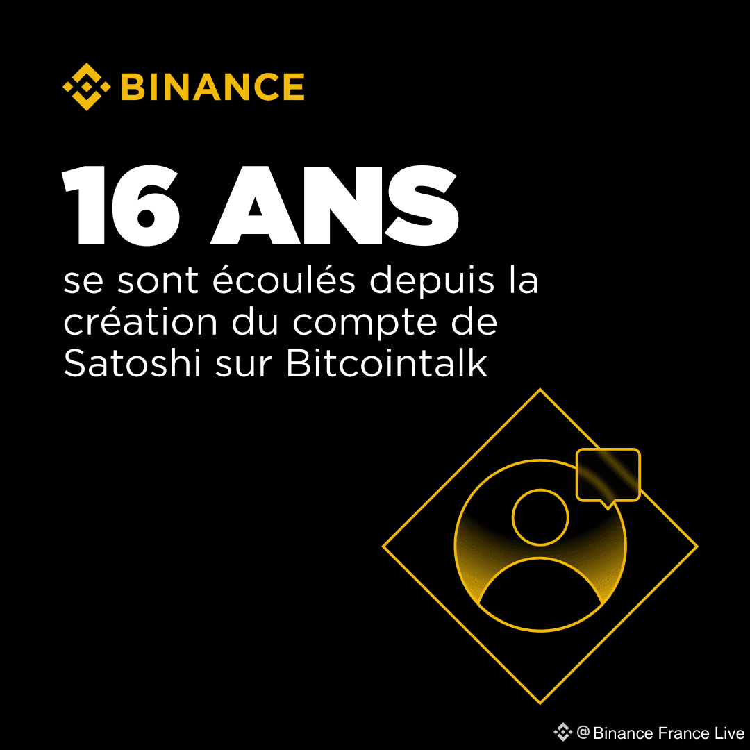 16 years since Satoshi first registered on Bitcointalk — the | Binance ...