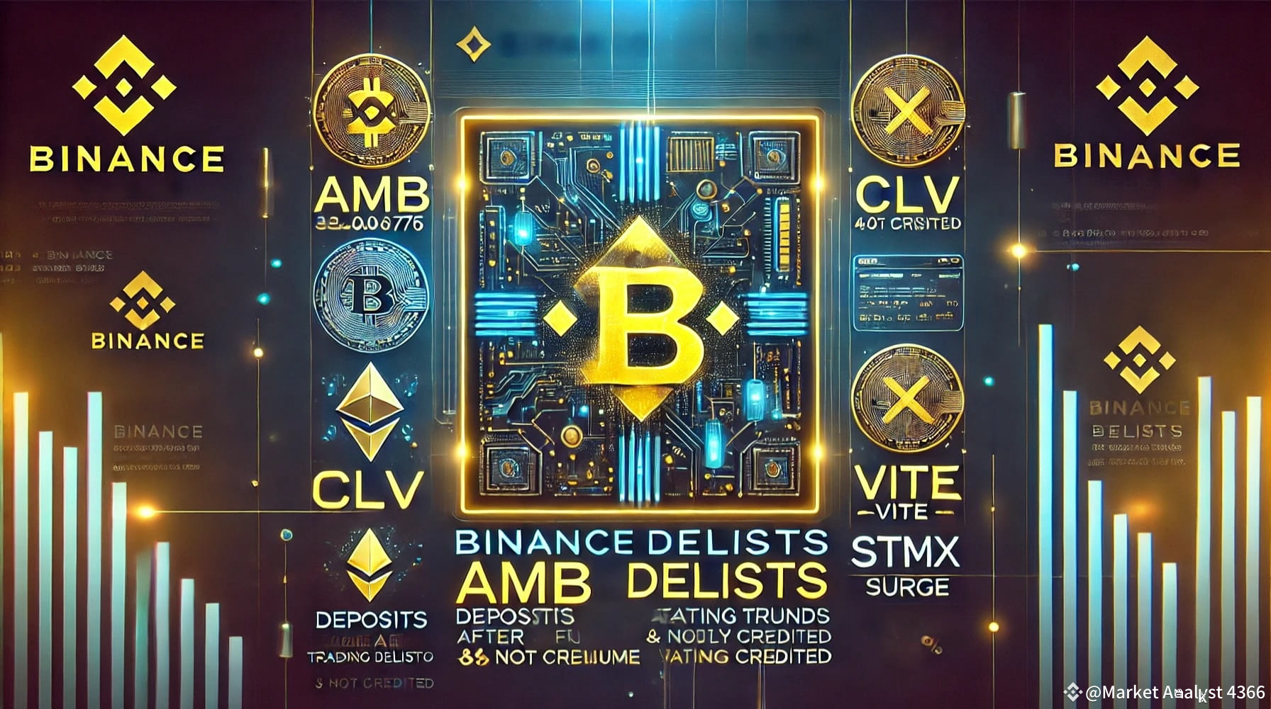 🚨 Binance Delists AMB, CLV, STMX & VITE – Market Reacts! 🚨 | Market Analyst Group 447462301950 ...
