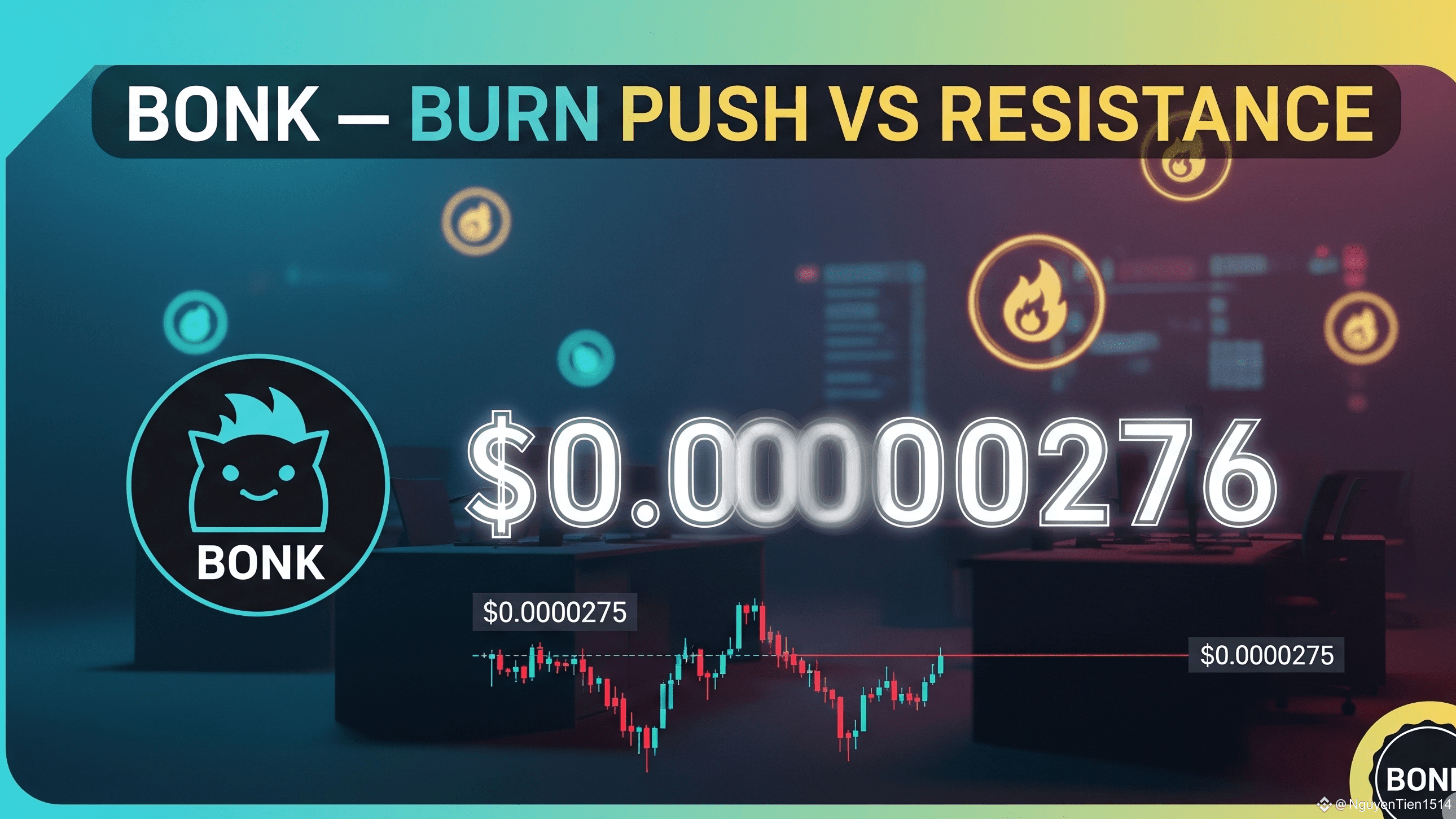 BONK — Token Meme da Solana Testando Resistência enquanto Queima ...