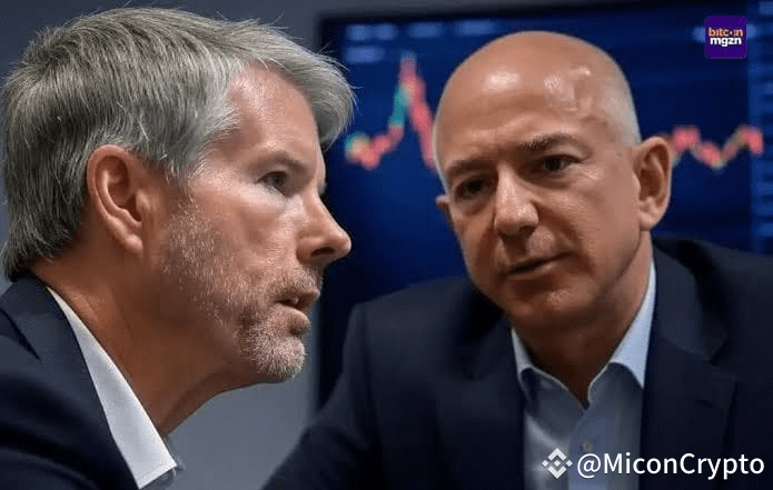 BREAKING:🚨 MICHAEL SAYLOR EXPLAINING $BITCOIN TO AMAZON FOU | MiconCrypto on Binance Square