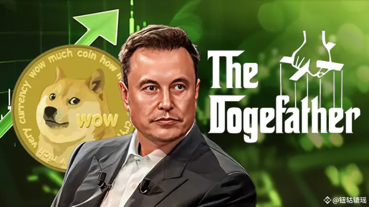 Musk releases 'Dogefather' portrait, $DOGE rises 2.92% | 钮轱辘瑶 on Binance Square