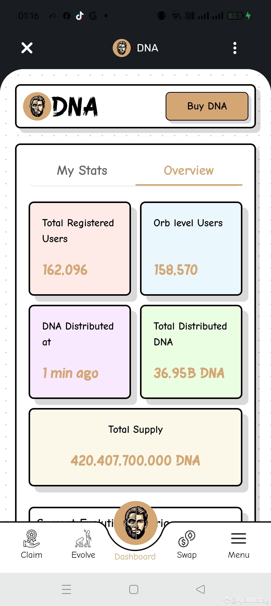 $WLD $BTC ! Launch of the new mini app "DNA" in WorldCoin! W | AyahMatSg on Binance Square