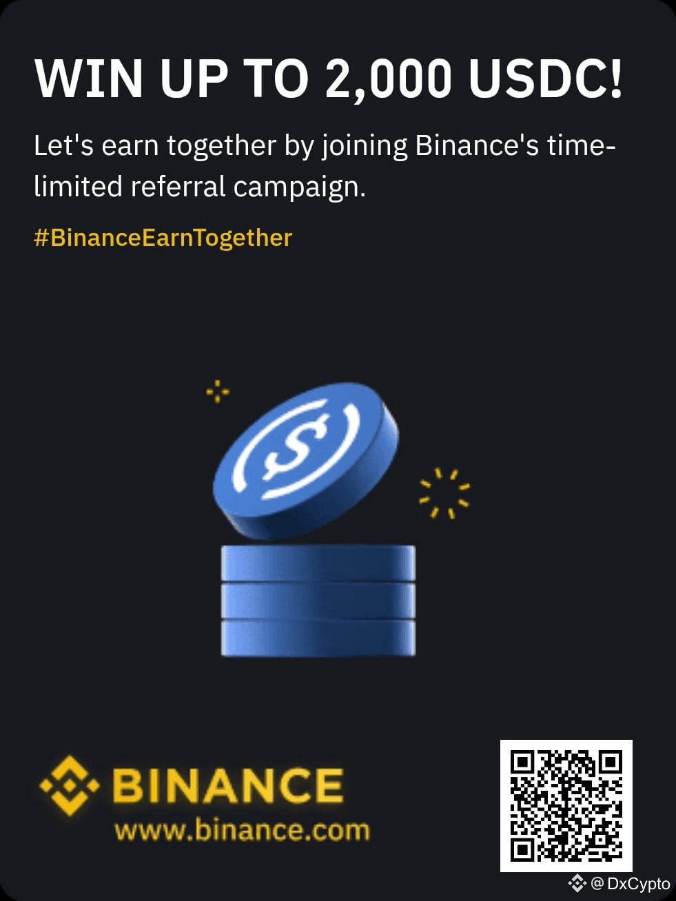 👉 Claim 2000 USDC 1. Each eligible user can complete up | DxCypto on Binance Square