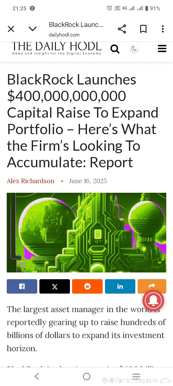 BlackRock Launches $400,000,000,000 Capital Raise To Expand | Farrah ...