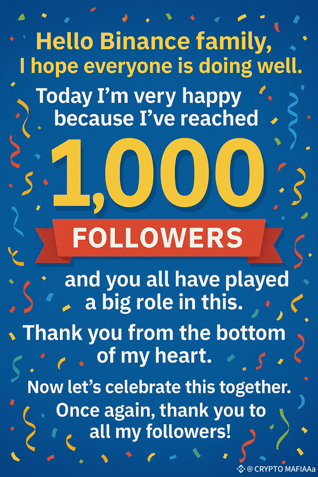 special thanks for binance family love you | The TRADERS WORLD on ...