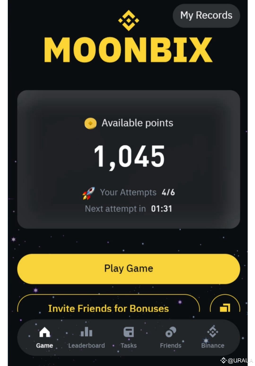 Play and get a reward of 1000 coins!!!! https://t.me/Binanc | URAUA on Binance Square