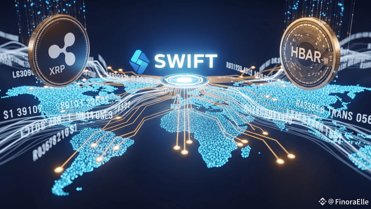 BREAKING — SWIFT Chooses $XRP & $HBAR for Live Cross-Border Payment ...