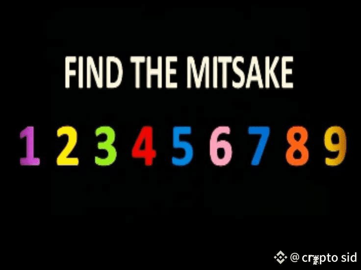 #WriteToEarnWCT find the mistake 👇👇👇 | crypto sid on Binance Square