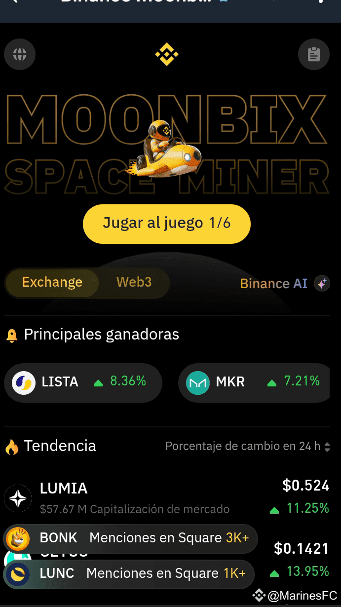 https://t.me/Binance_Moonbix_bot/start?startApp=ref_59441201 | MariFC on Binance Square