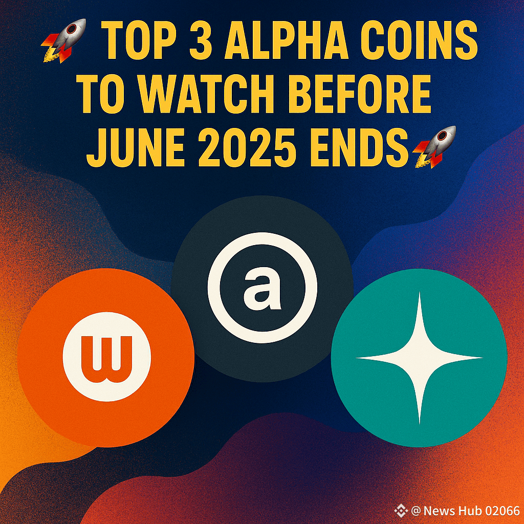 🚀 TOP 3 ALPHA COINS TO WATCH BEFORE JUNE 2025 END🚀 As we | News Hub ...