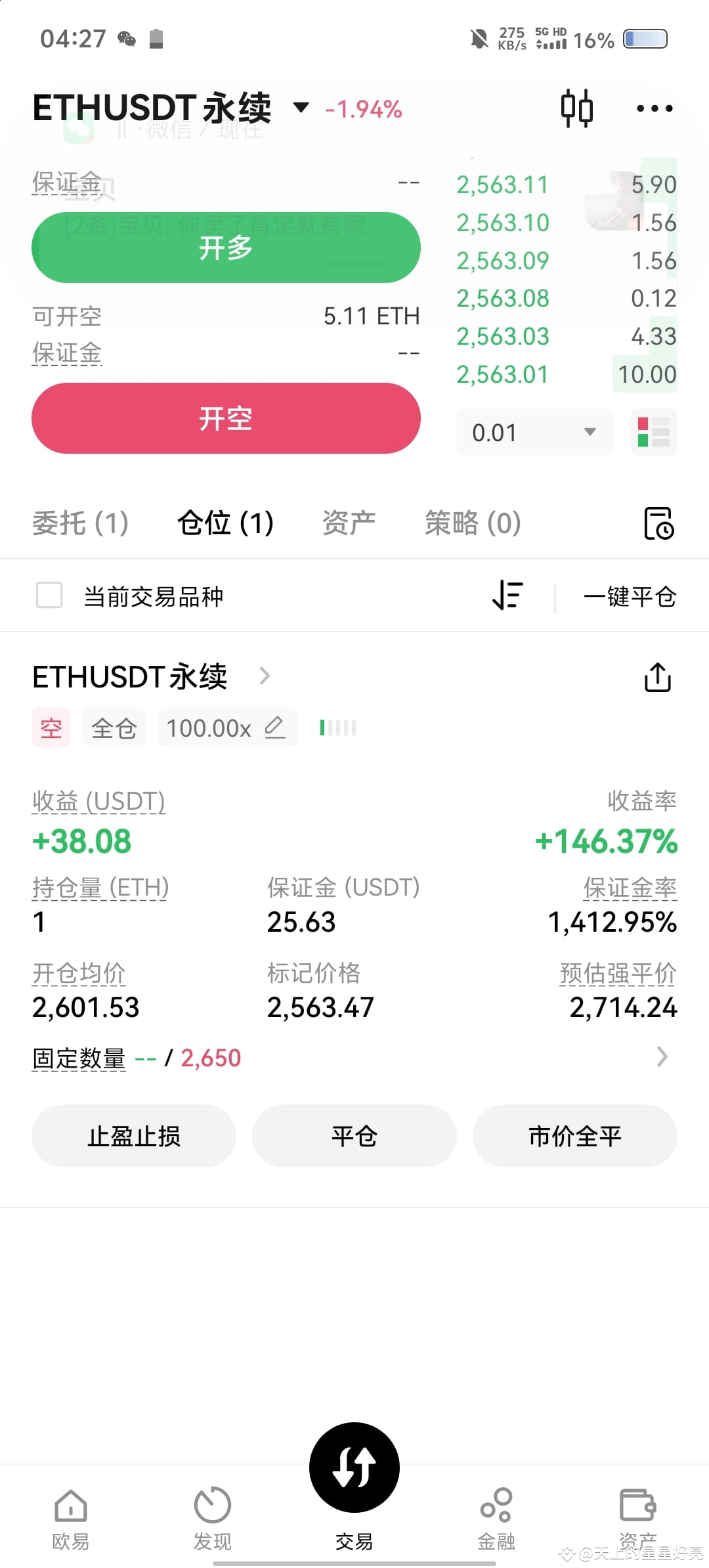 $ETH 看到多少啊兄弟们 | 天上的星星好亮 on Binance Square