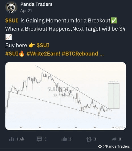 Amazingggggg Surprising 🤤🤤🤤🤤🤤🤤🤤 $SUI Pump was predict | Panda Traders on Binance Square
