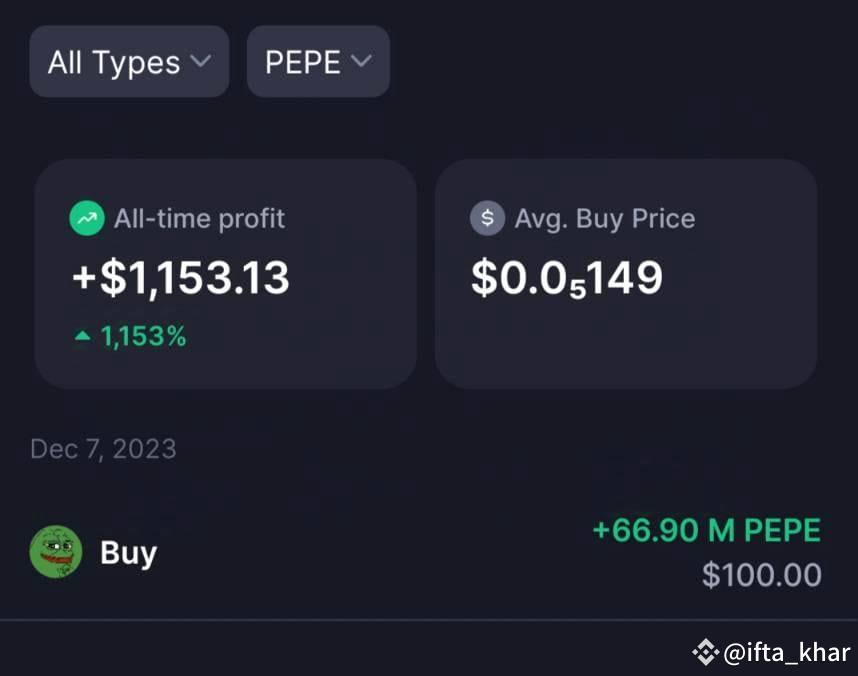 $PEPE in 1 year🤯🤯 Meme coin power $MEME #CMC | ifta_khar on Binance Square