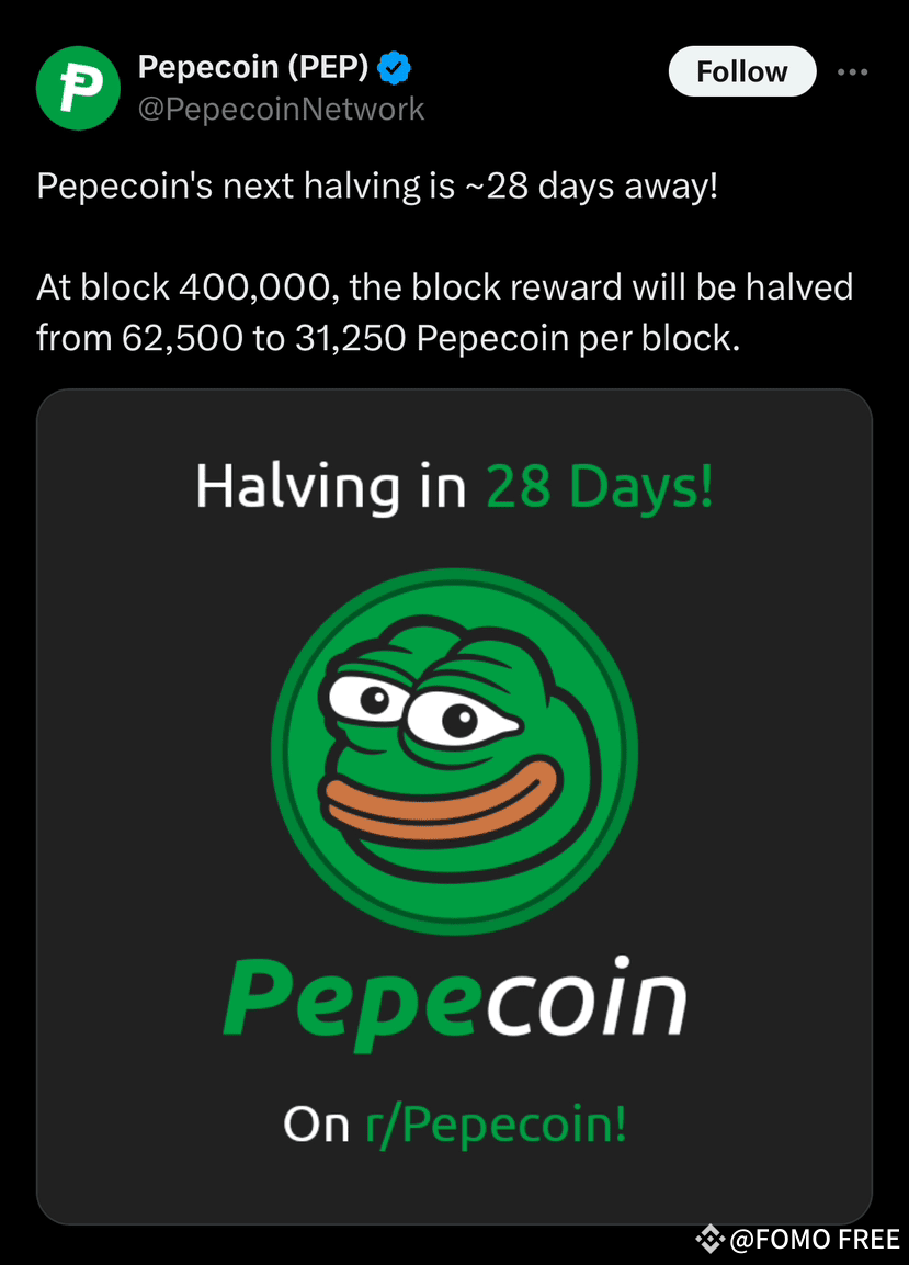 Pepecoin Halving: What You Need to Know Pepecoin (PEP) is d | FOMO FREE ...