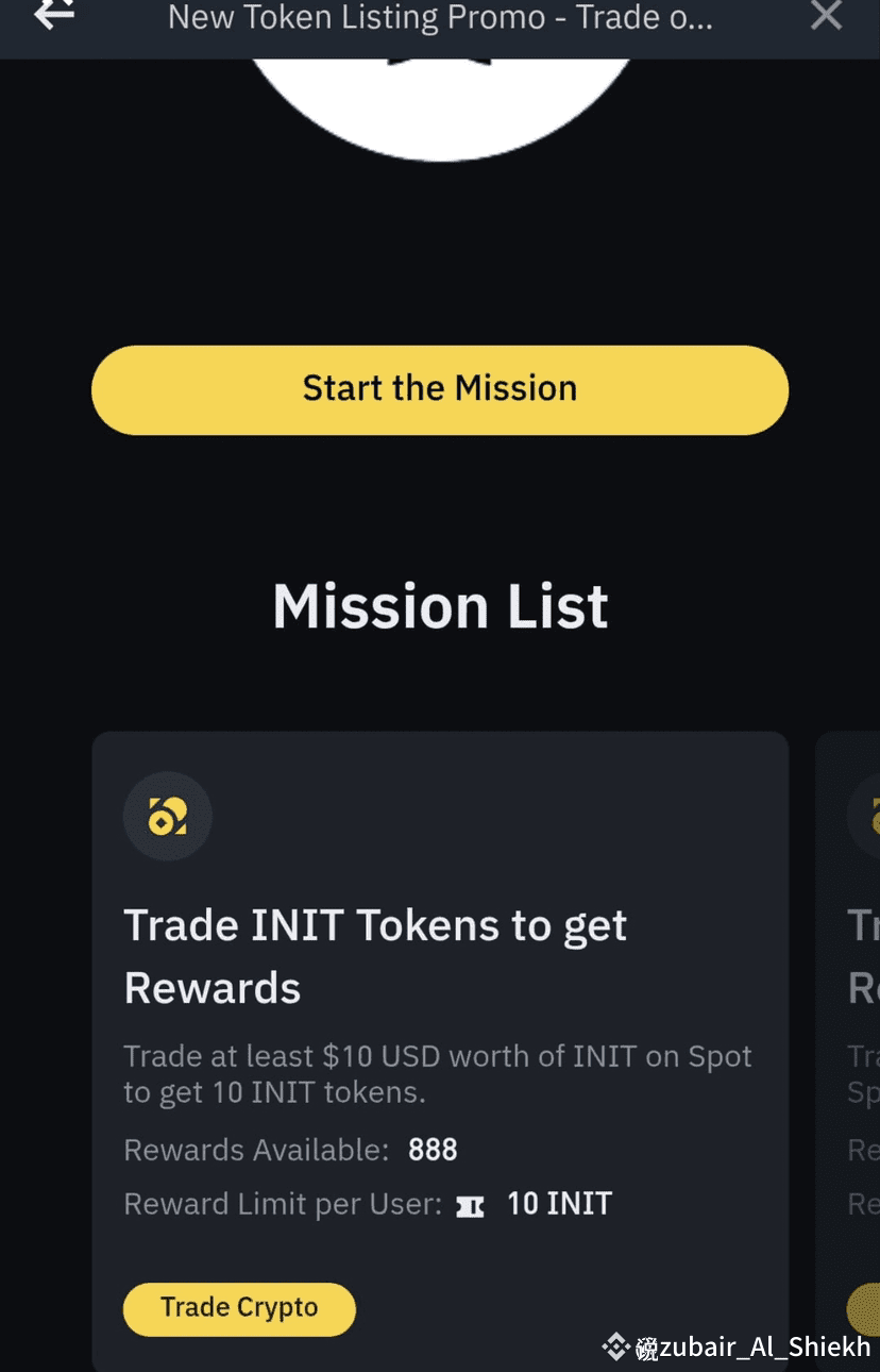 $INIT new token name INIT is listing on Binance and they are | zubair ...