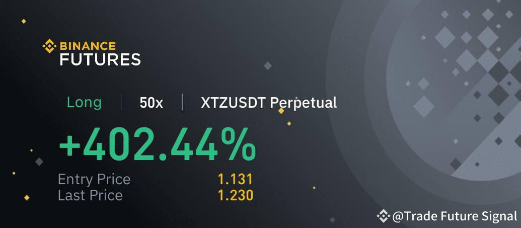 #XTZ/USDT Take-Profit target 1 Achieved ALHAMDULILAH with th | Trade Future Signal on Binance Square