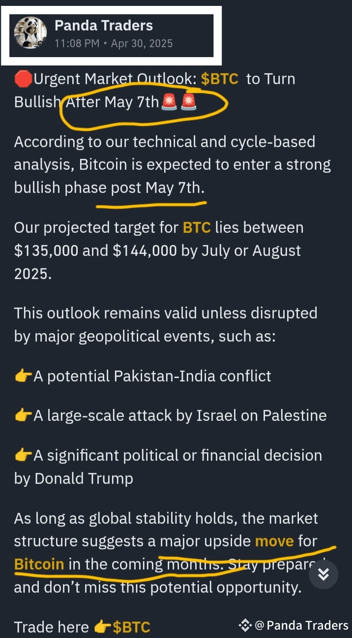 💥$BTC bold Prediction 💪Now Tell me Just one Tarder Except | Panda Traders on Binance Square