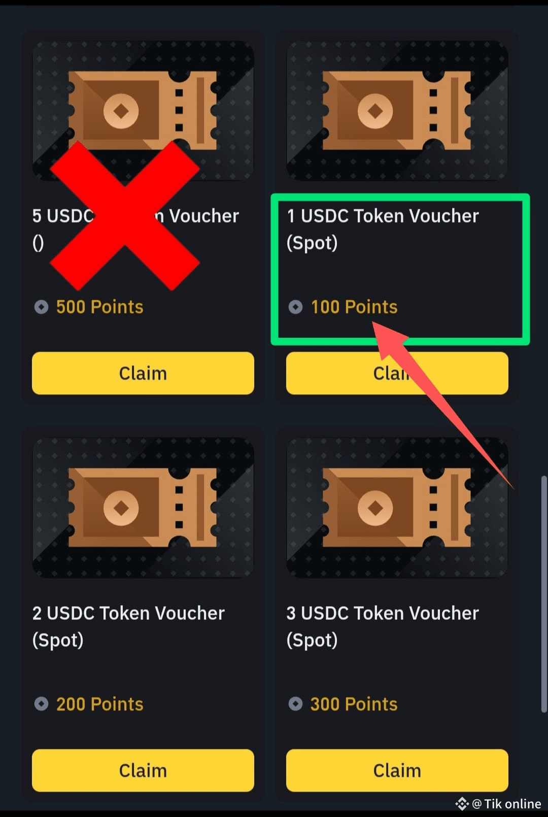 ️ Binance Token Voucher ️ Available Now 👀 100 Points = | Tik online on Binance Square