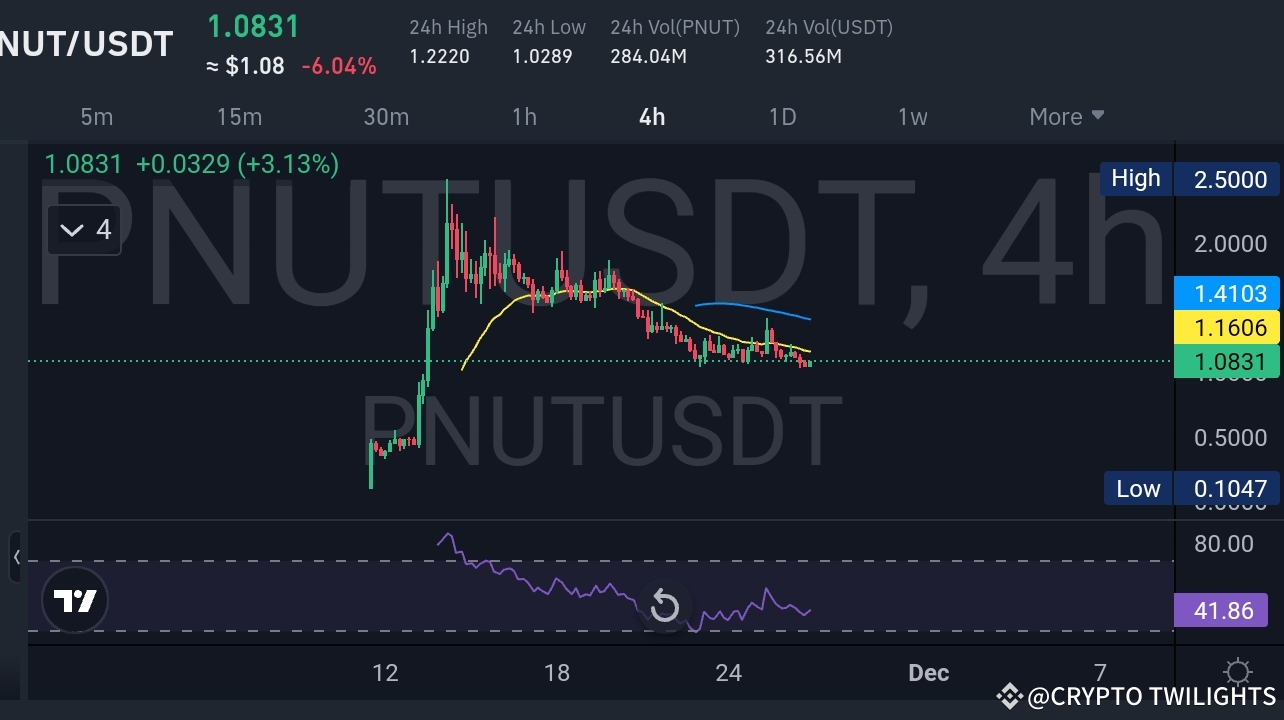 ANÁLISIS DE PNUT COIN SOBRE LA SITUACIÓN ACTUAL 👇👇🔥🔥 | CRYPTO TWILIGHTS en Binance Square