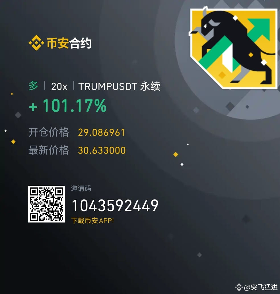 Trumpcoin is only available if you understand it | 合约尽头就是爆仓 on Binance ...