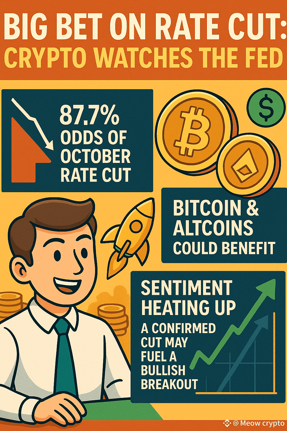 BIG BET ON RATE CUT WHY CRYPTO TRADERS ARE WATCHING THE FED | zenix_bnb ...