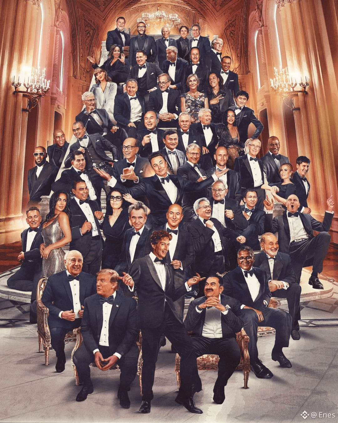 💰 Top 10 Richest People in the World 🌍 1️⃣ Elon Musk — | Enes on ...