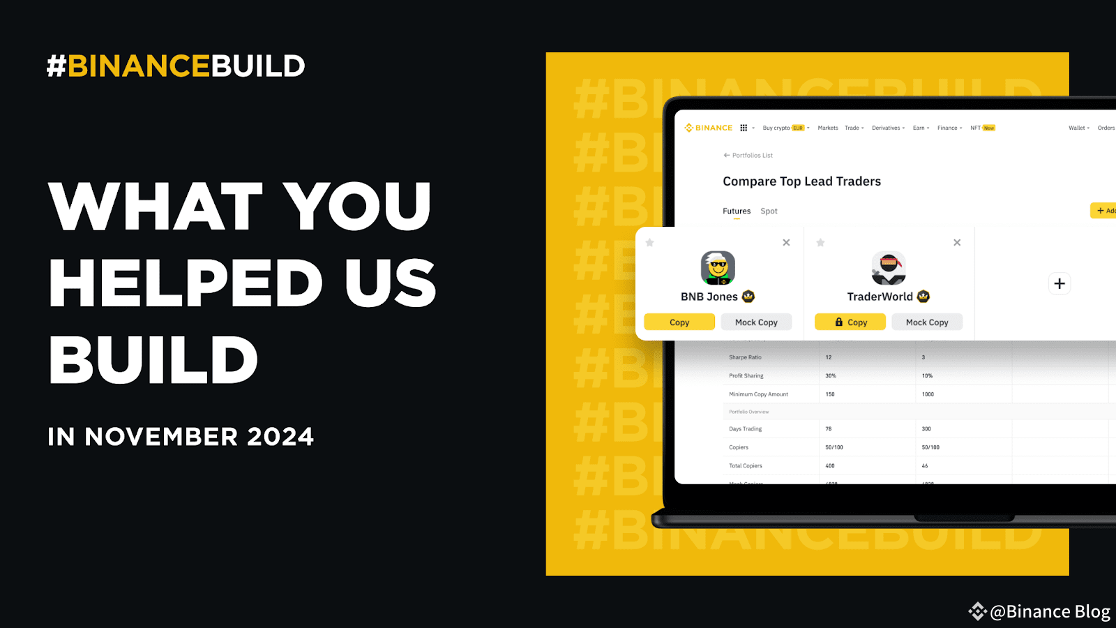 Binance Build November 2024: Key Enhancements Driven by User Feedback ...