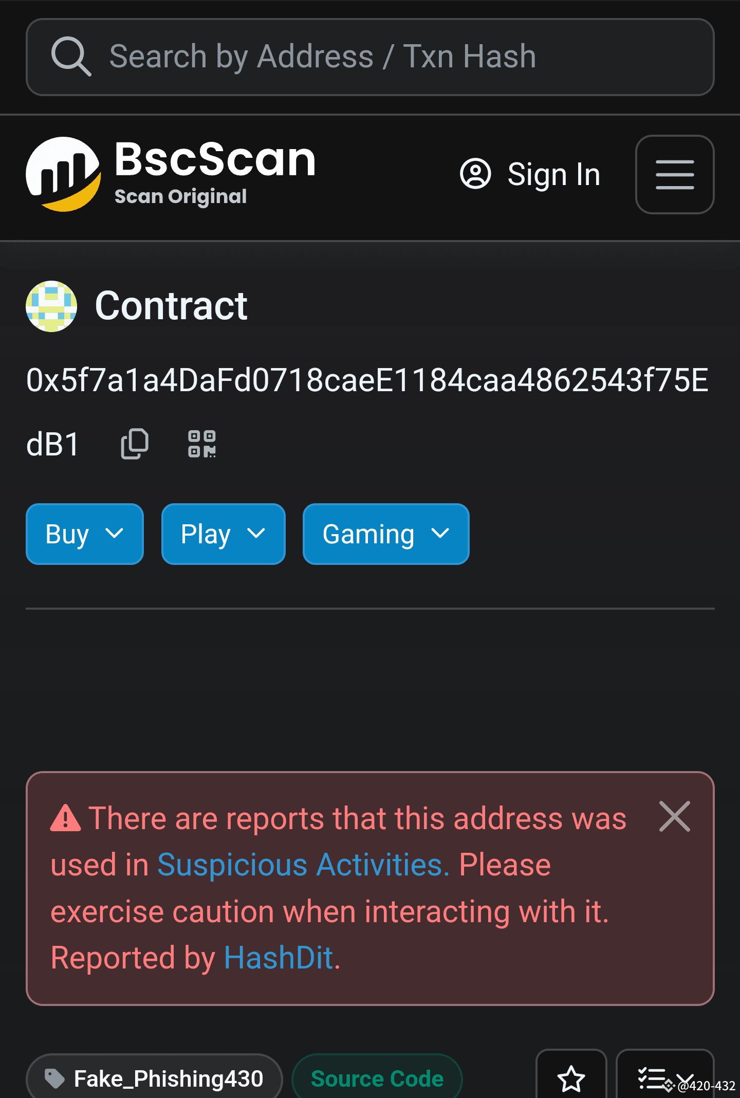 Scam XEC airdrop on BSC. It has redalert flag in Bscscan. | 420-432 on ...