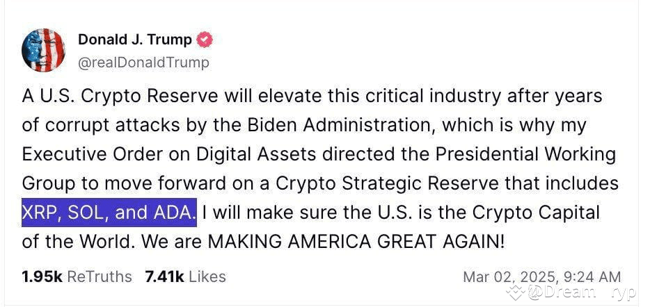By pumping XRP, SOL and ADA coins, Donald Trump is indirectl | Dream ...