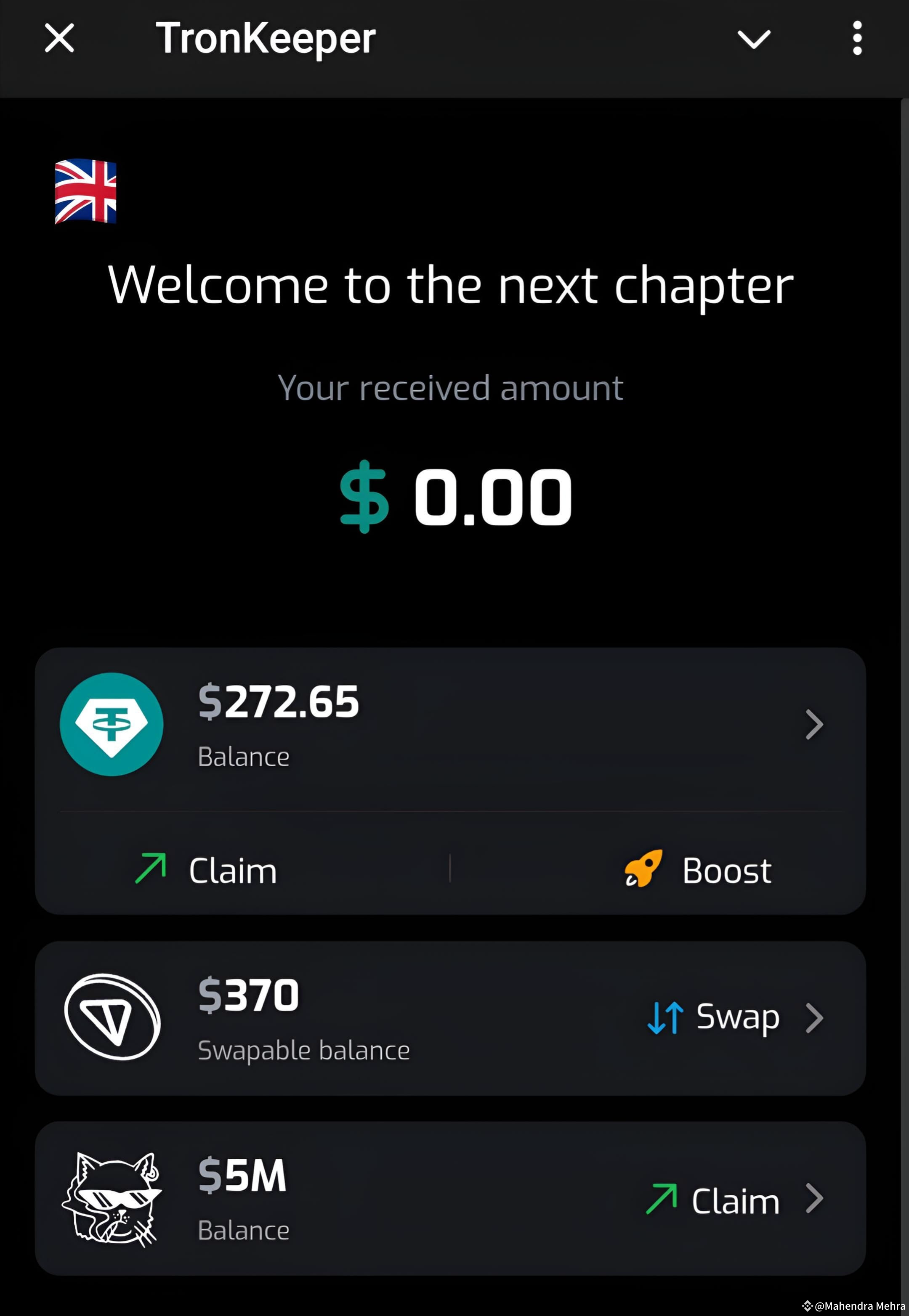 To claim the tokens, TronKeeper is requesting payment. This | Mahendra ...