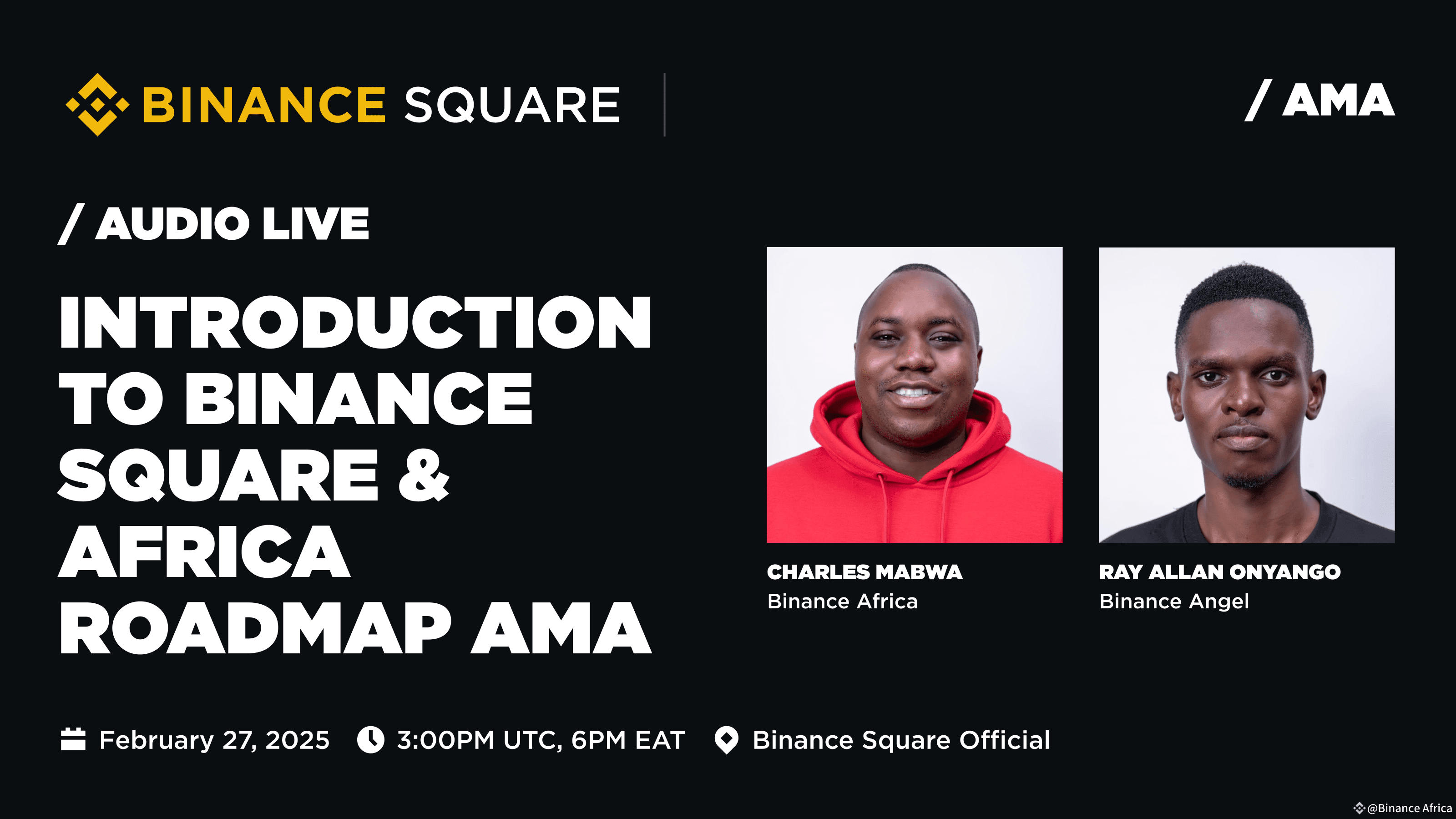 Join us for an exclusive Square Audio Live session with the | Binance ...