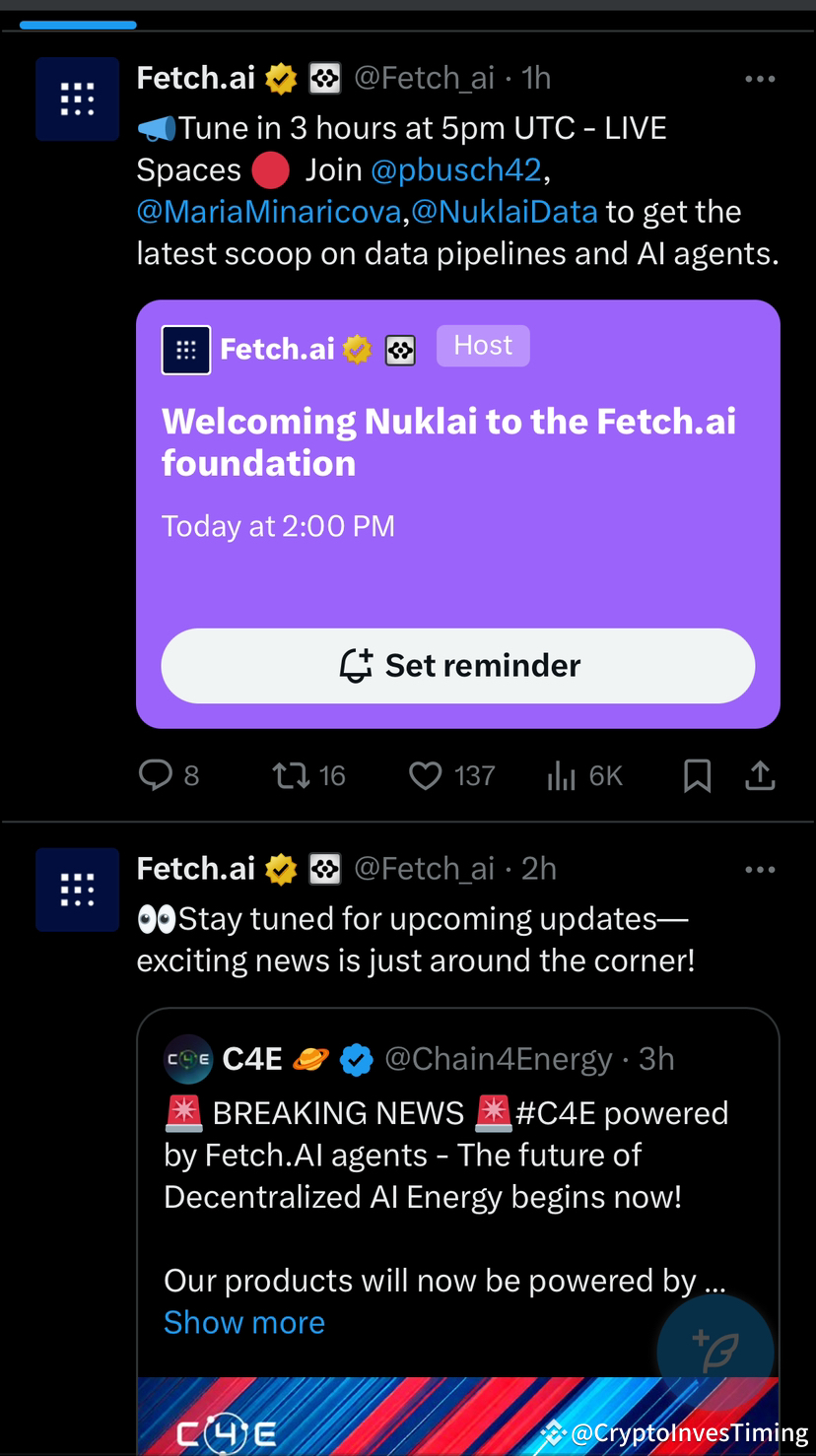 Is FET preparing to explode? Recent posts on X about FET an ...