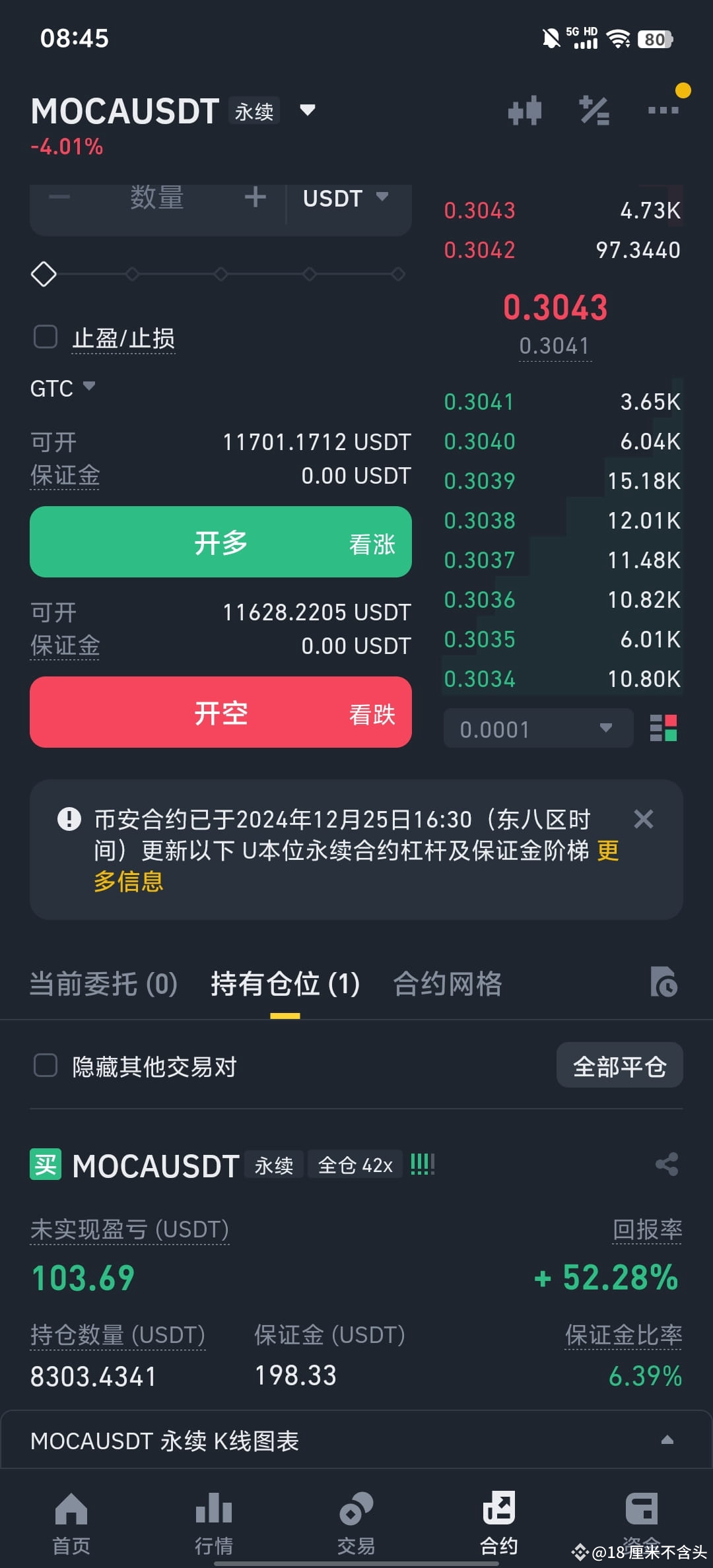 $MOCA Enough, enough, don't stop, don't stop | 18 厘米不含头 on Binance Square