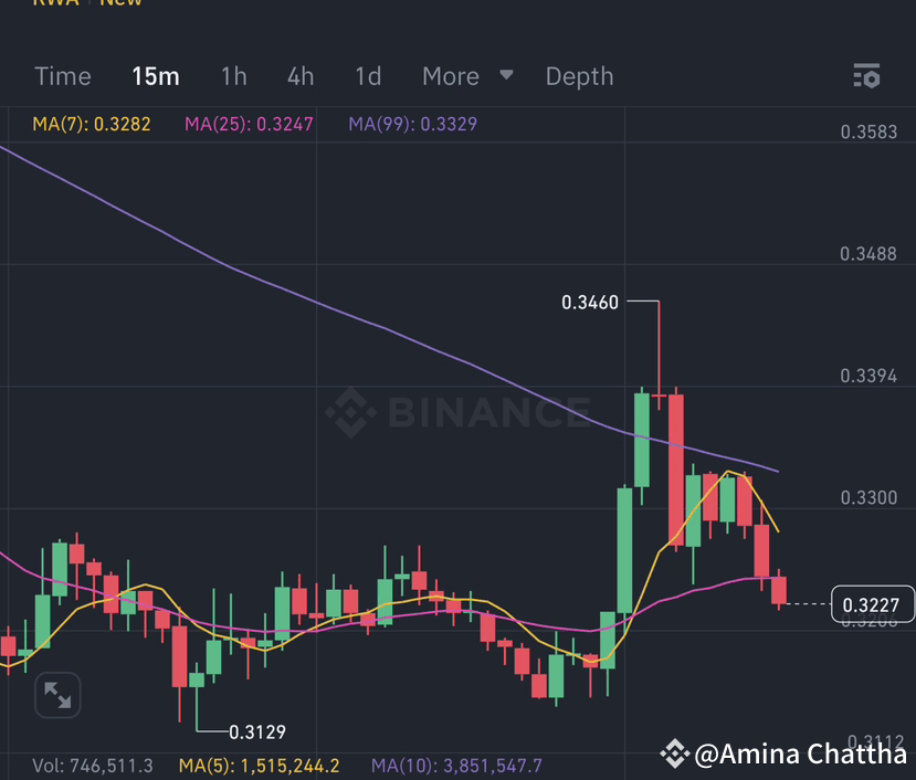 $USUAL is trading at $0.3227, showing a sharp decline of 10. | Amina Chattha on Binance Square