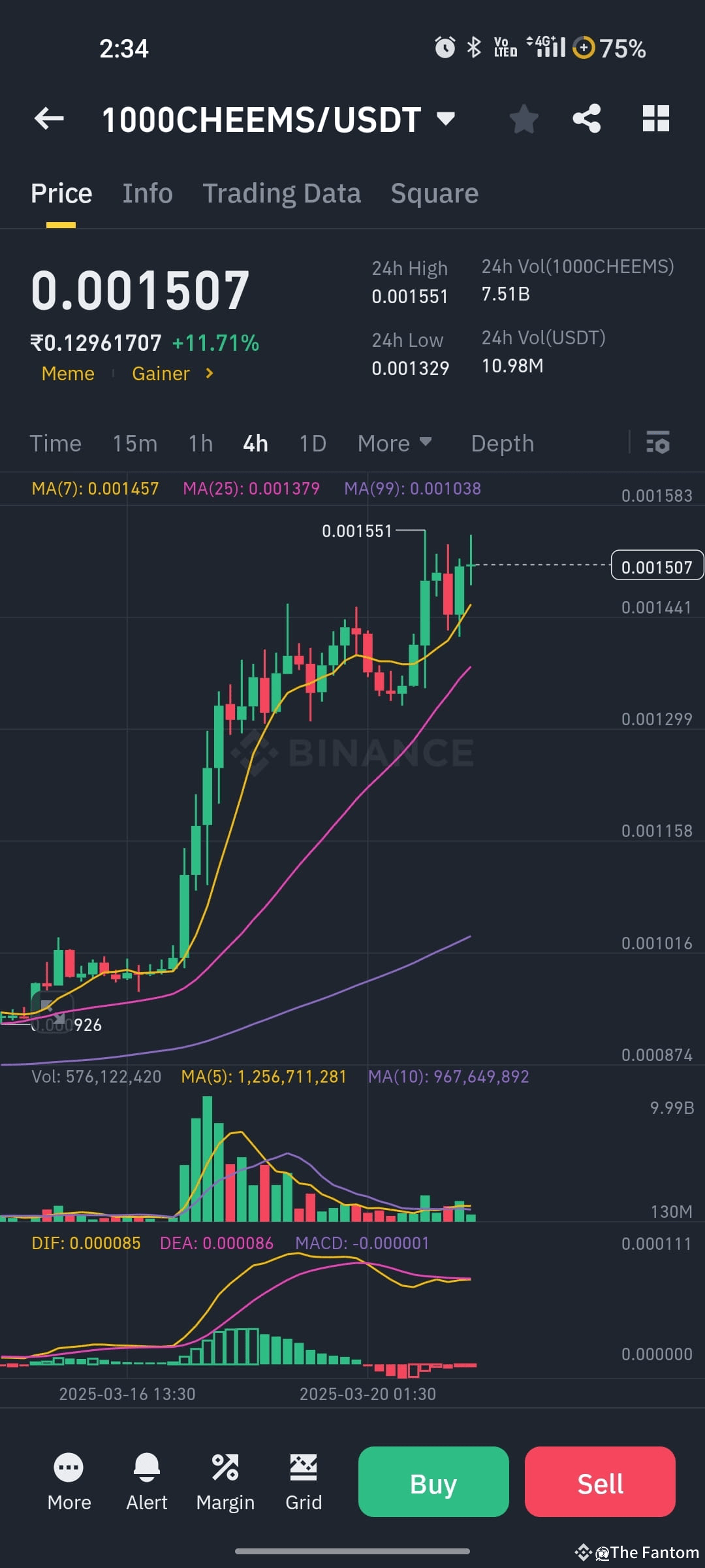 I'm Getting Fall in Love with $1000CHEEMS 🥹♥️🔥😘 #BTCNext | The Fantom ...