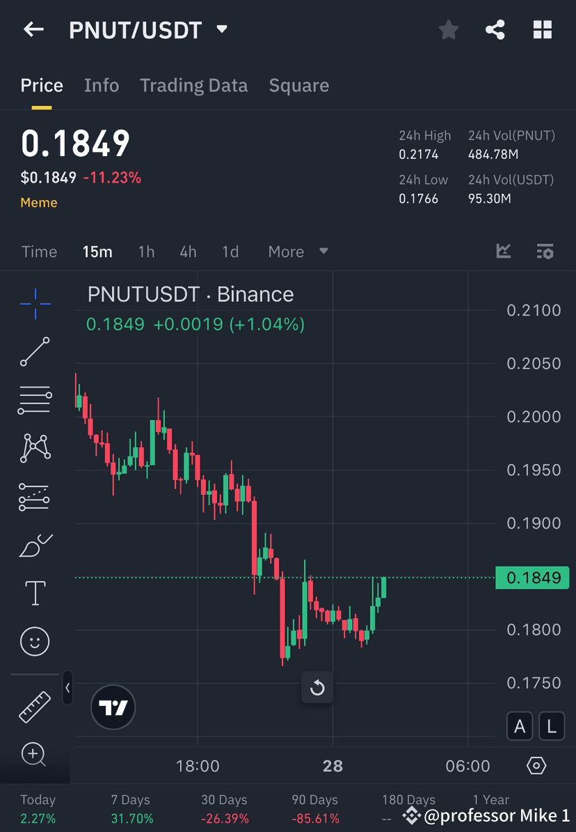 $PNUT /USDT – Bull Run Confirmed!🔥💯 $PNUT is showing stro | professor Mike 1 on Binance Square