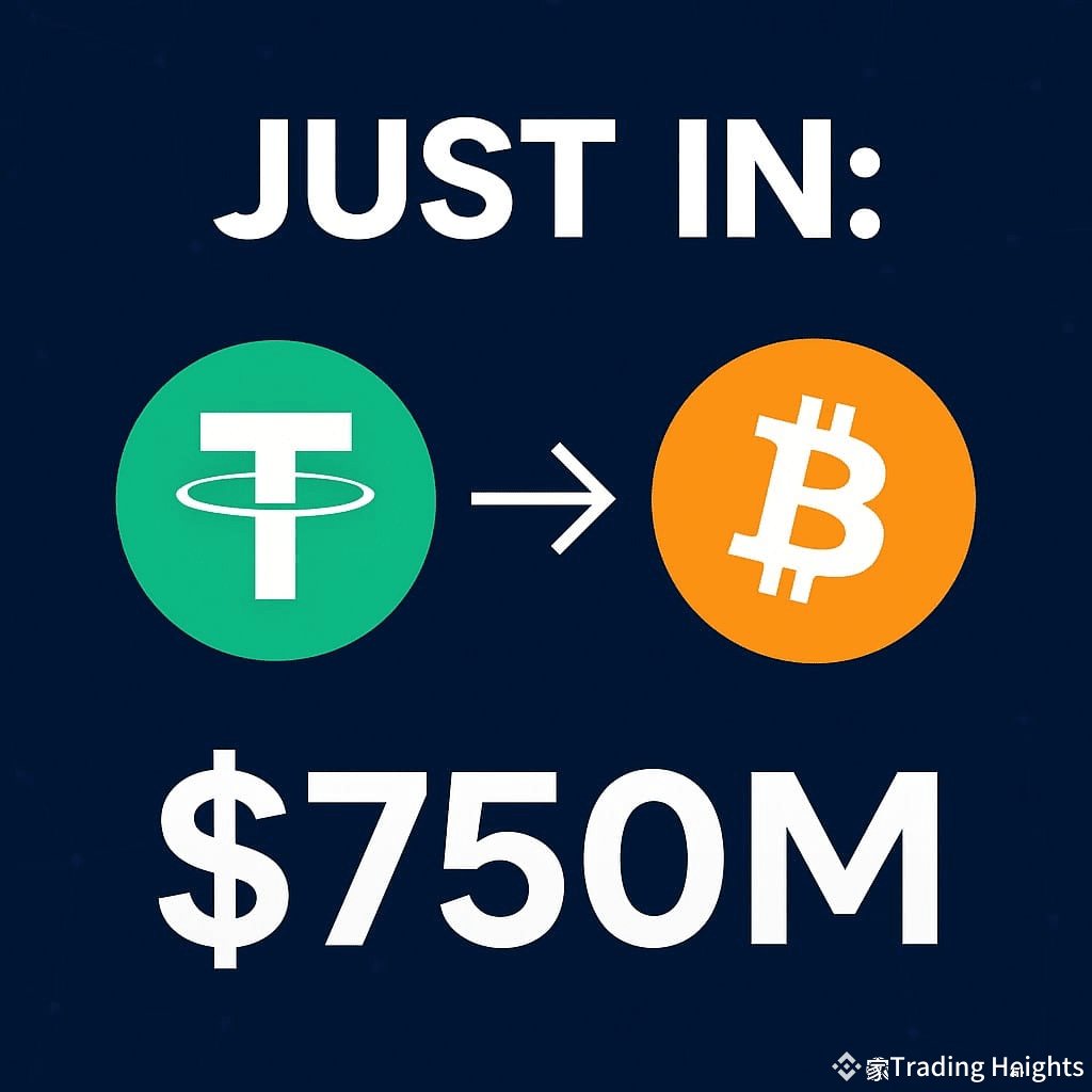 JUST IN: $USDT issuer Tether buys 8,888 Bitcoin worth $750 m | Trading Heights on Binance Square