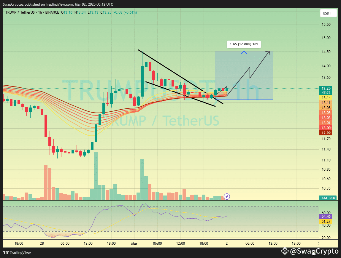 TRUMP Coin Analysis !! Signal : LONG Coin Name : $TRUMP T | SwapCrypto ...
