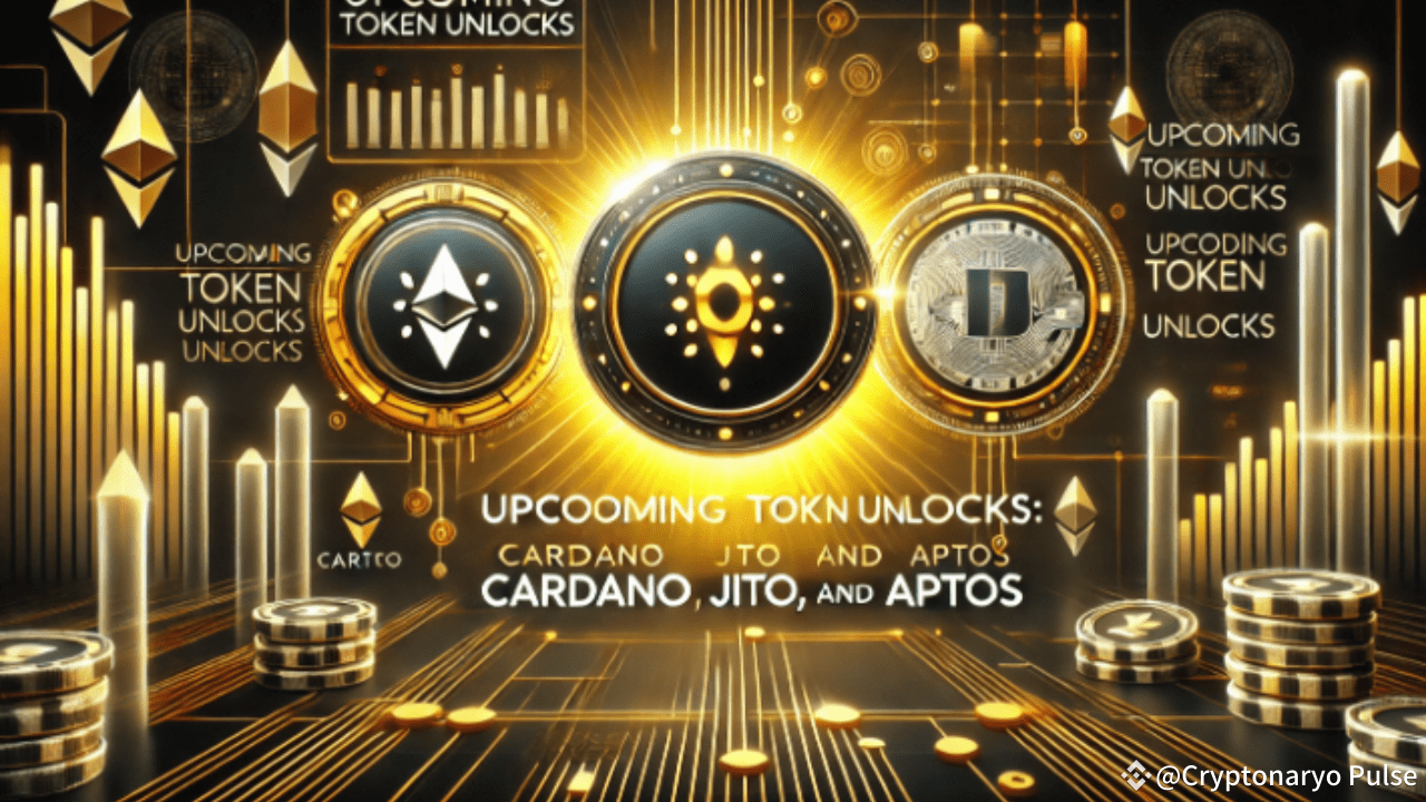 Upcoming Token Unlocks: Cardano, Jito, and Aptos | Cryptonaryo Pulse on Binance Square