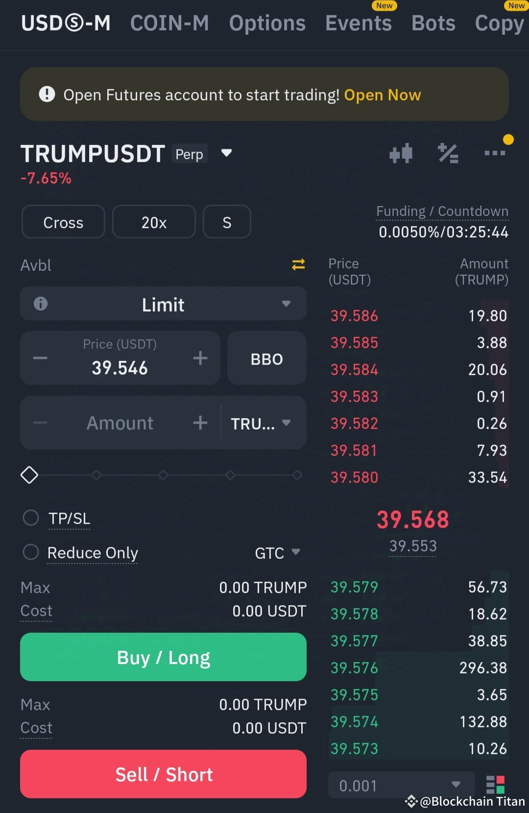 $TRUMP /USDT Futures Alert: Potential Volatility Ahead! TRU | Blockchain Titan on Binance Square