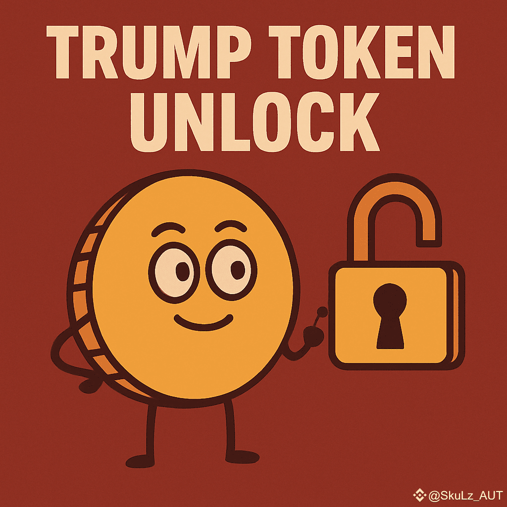 🚨 Today’s the day: $TRUMP token unlock! ⏰ 40M tokens (~$3 | SkuLz_AUT ...