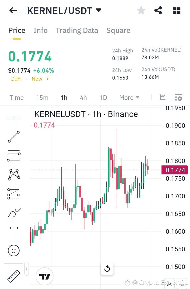 $KERNEL /USDT BULLISH REVERSAL IN PLAY — BUYERS DEFEND THE B | Crypto Export01 on Binance Square