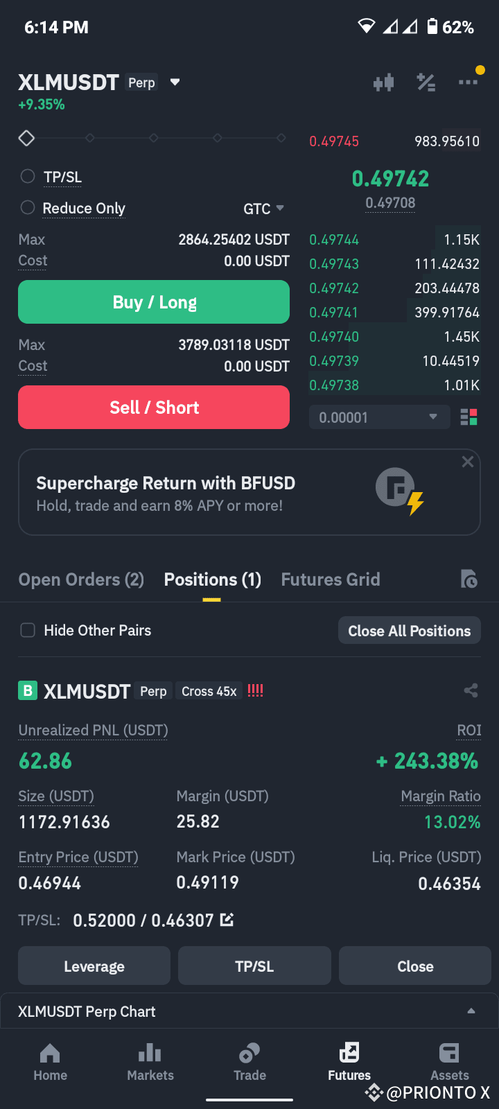 $XLM 80$ profit 💰 | PRIONTO X on Binance Square