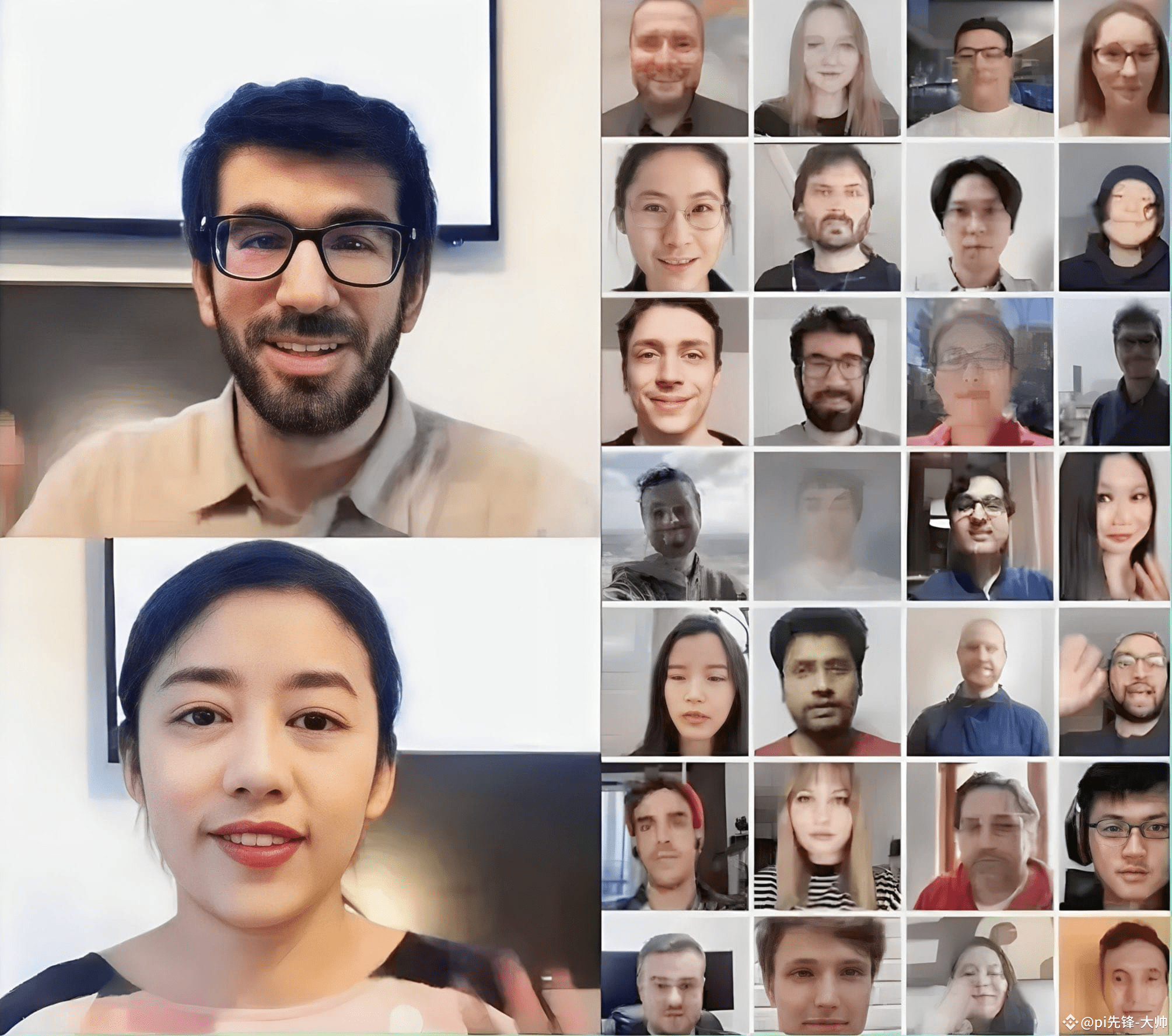 Core team members of the pi network project, 'This world is | pi先锋-大帅 ...