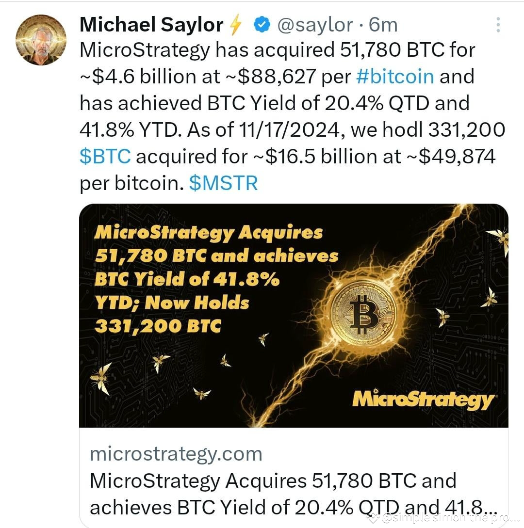 MicroStrategy Buys Another $4.6B Bitcoin, BTC Price to $100K | simple simon the profiler on ...