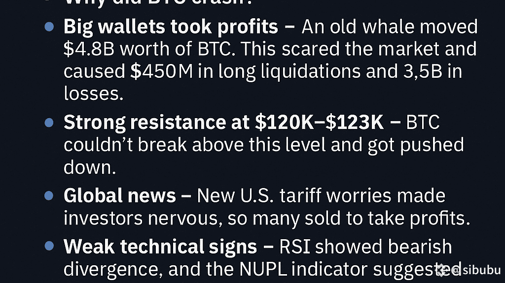 #Bitcoin FLASH CRASH! | sibuba on Binance Square