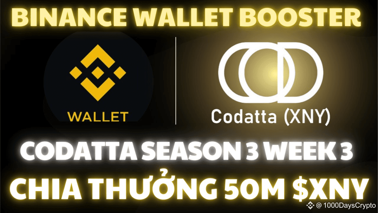 😍😍😍HOTT!! Alo Anh em nào đang cày Binance Booster Codatta | 1000DaysCrypto trên Binance Square