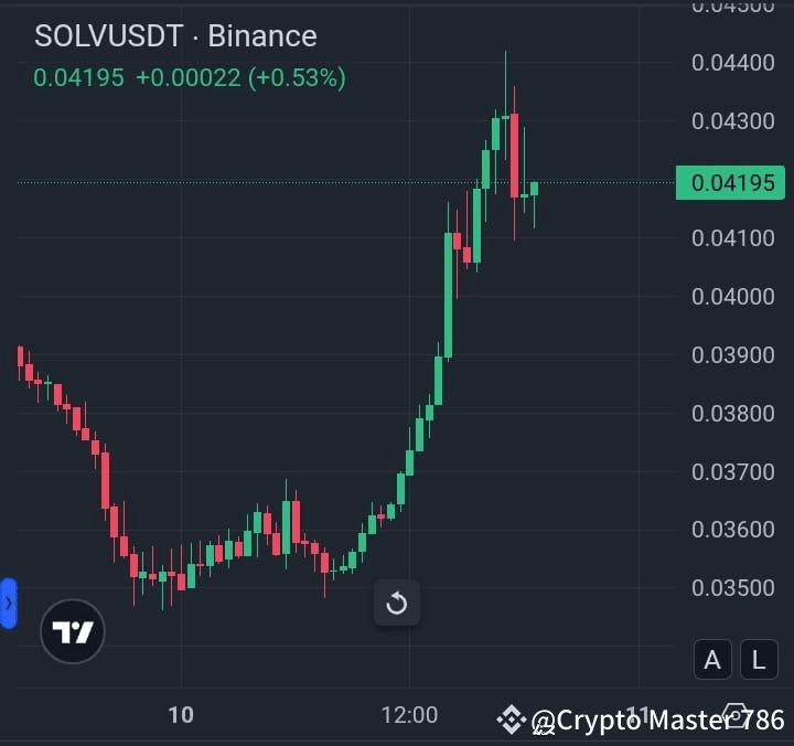 🚀 $SOLV /USDT – Bull Run Alert! 🔥 📊 Current Price: 0.041 | Crypto Master 786 on Binance Square