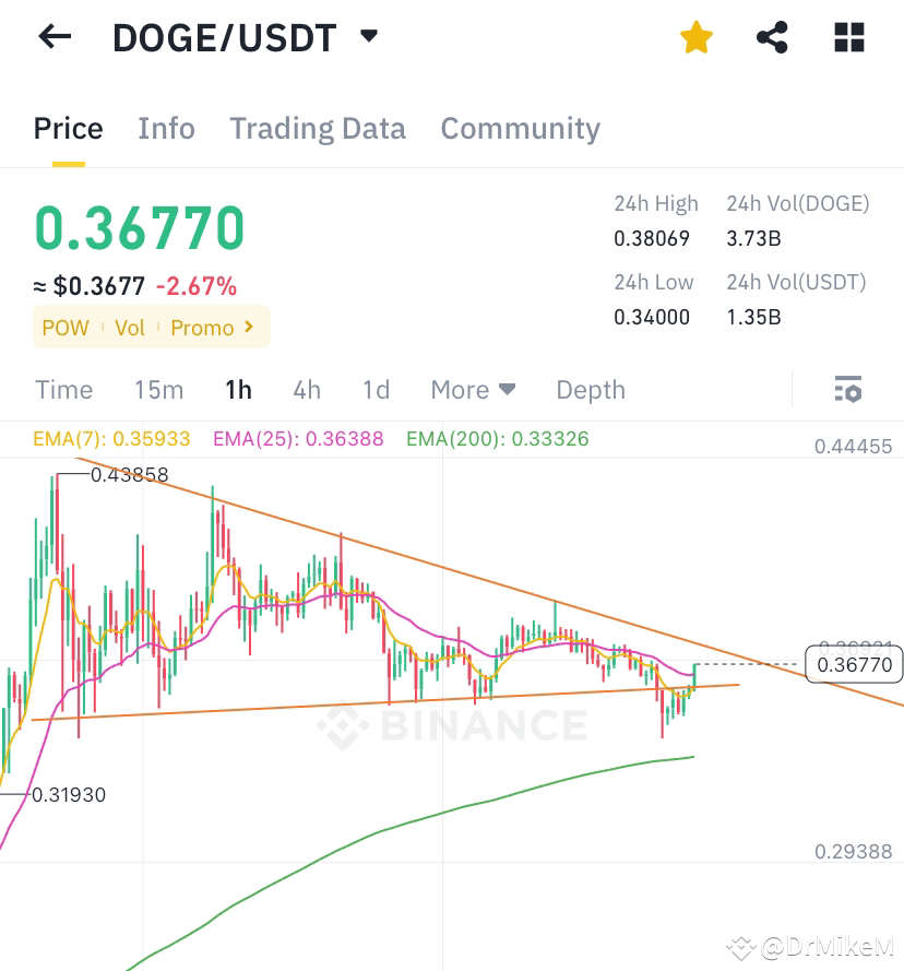 DOGE Update🧐🧨 Dear traders, after drawing a descending tr | DrMikeM on ...