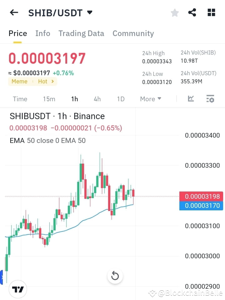 $SHIB /USDT: 🚀 BULLISH MOMENTUM BUILDING UP! 📈 The $SHIB | BlockchainBelle on Binance Square
